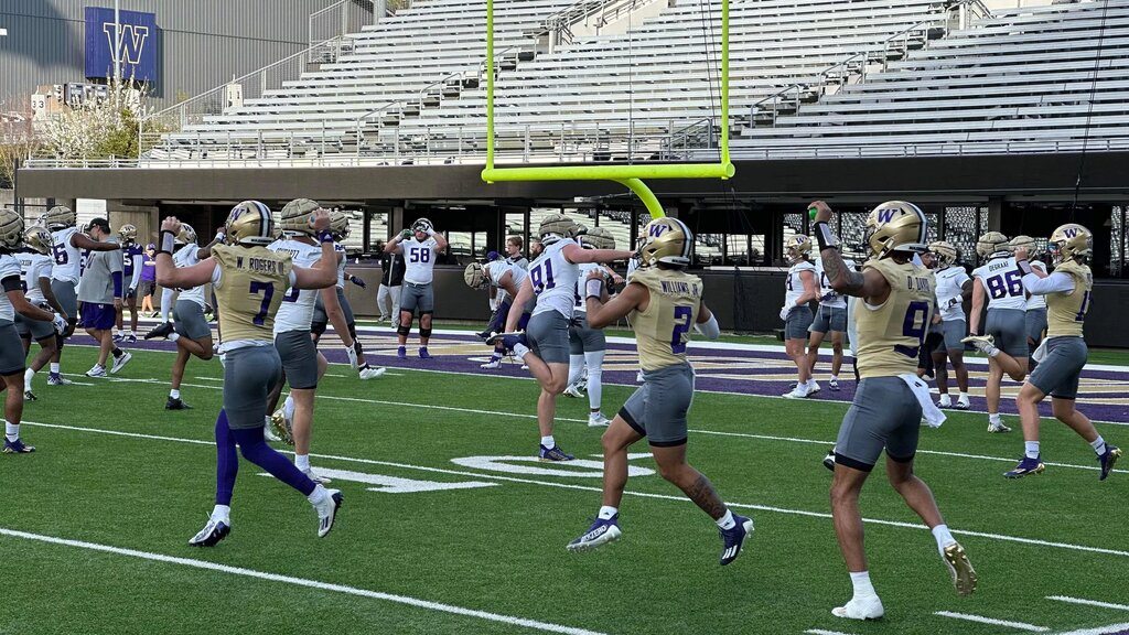 Takeaways From Washington's First Spring Practice - Big Ten