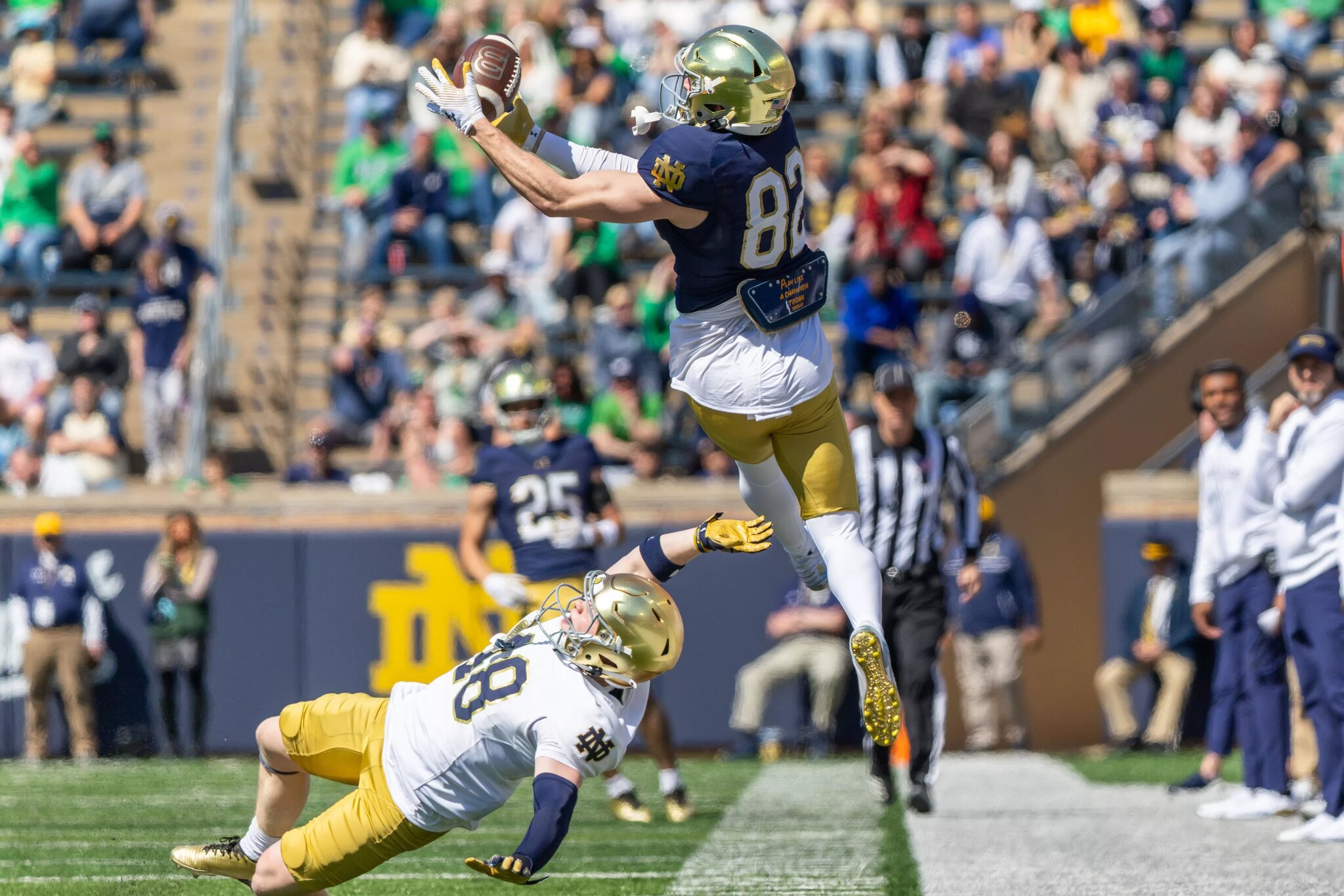 Who Made Splash in Notre Dame’s Blue-Gold Game