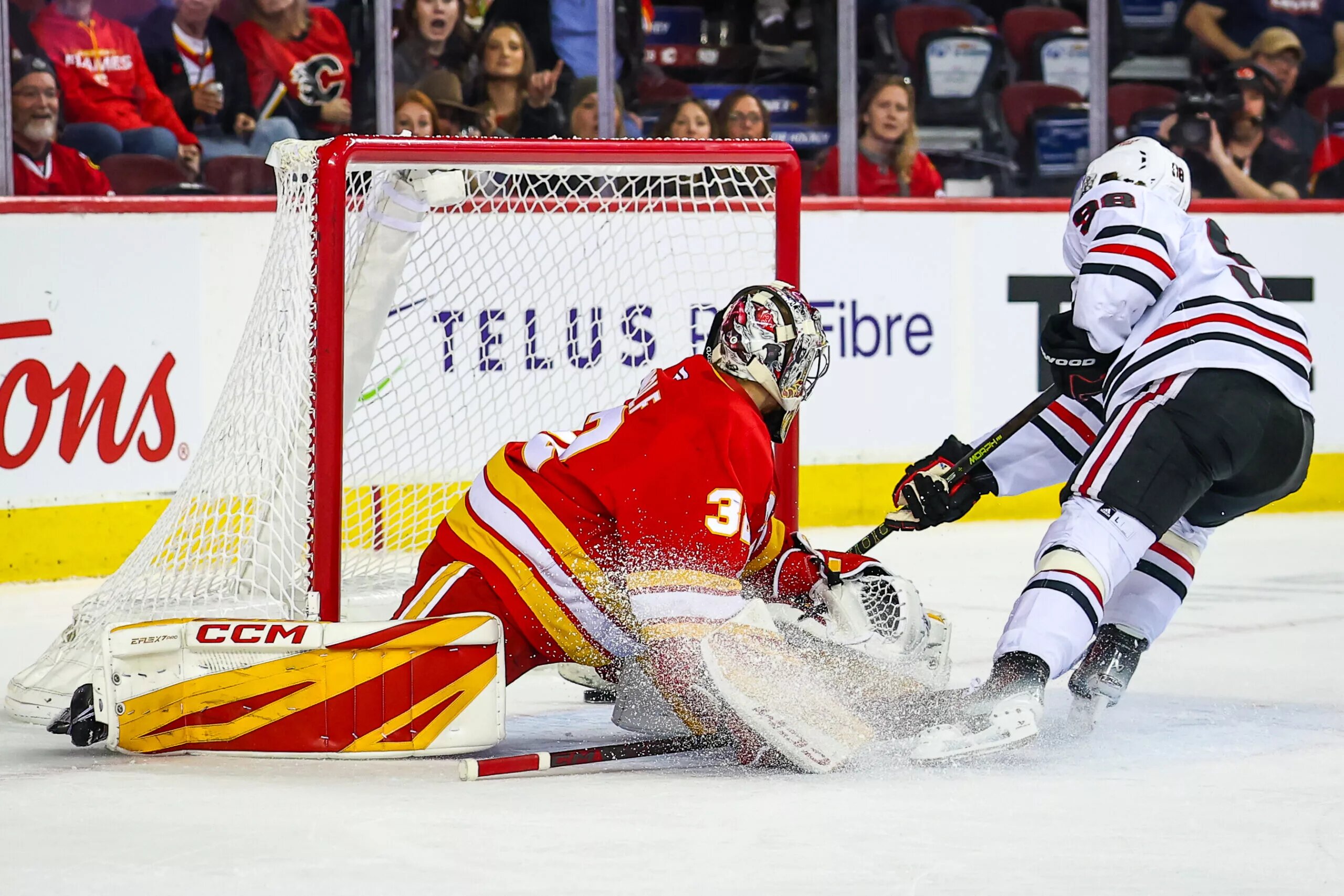 The Flames and Hawks Renew Acquaintances